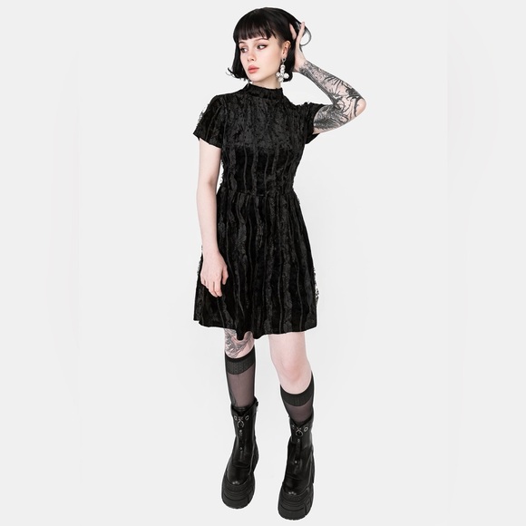 Disturbia | Dresses | Imogen Velour Mini Dress | Poshmark